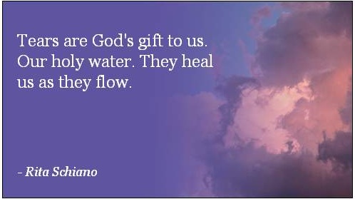 Inspirational Magnets Rita Schiano quote about tears
